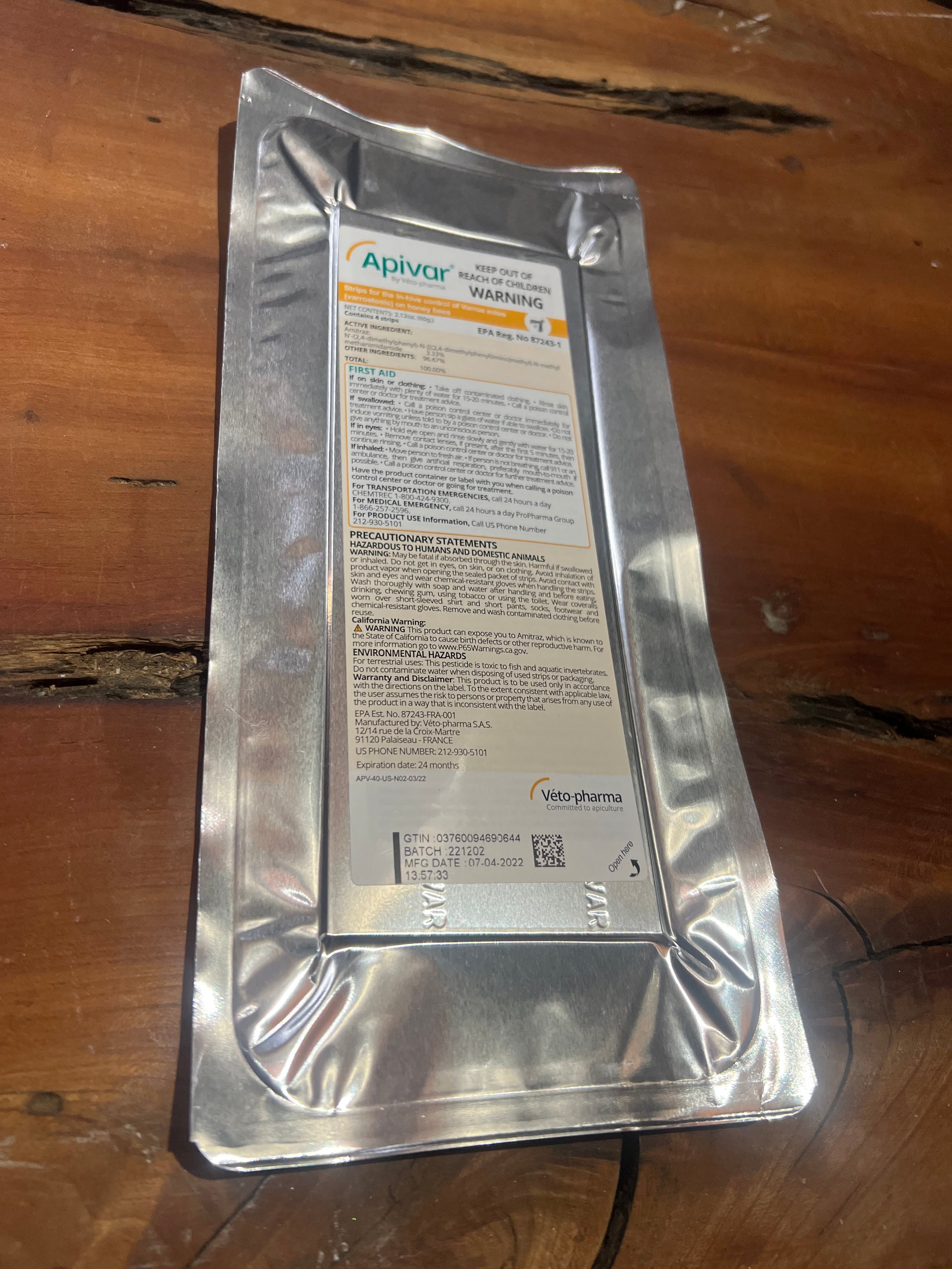 Apivar | McCormack's Bee Farm